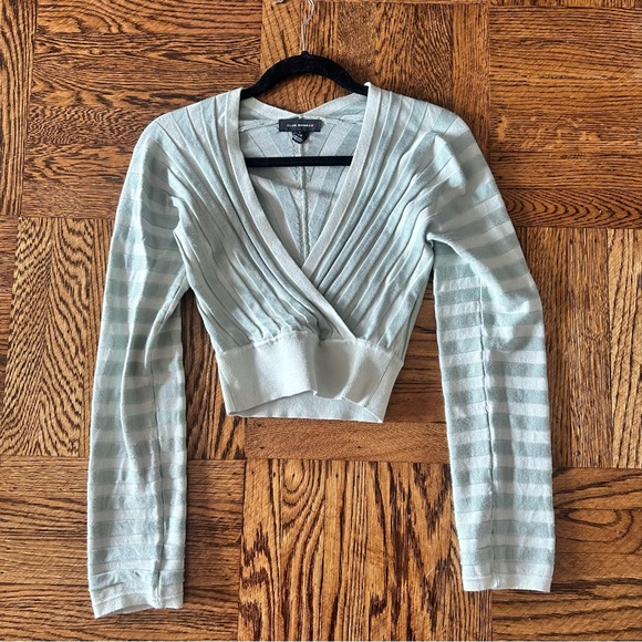 Club Monaco | Tops | Club Monaco Stripped Ribbed Mint Green Size Xsmall ...